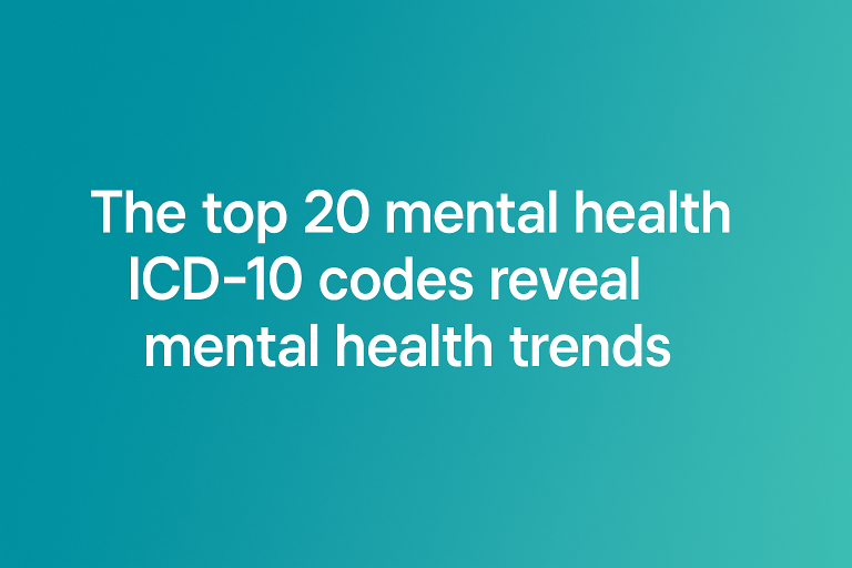 The top 20 mental health ICD-10 codes